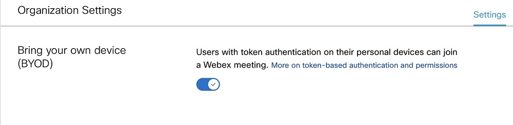 Allow Bring your own device (BYOD) in Control Hub